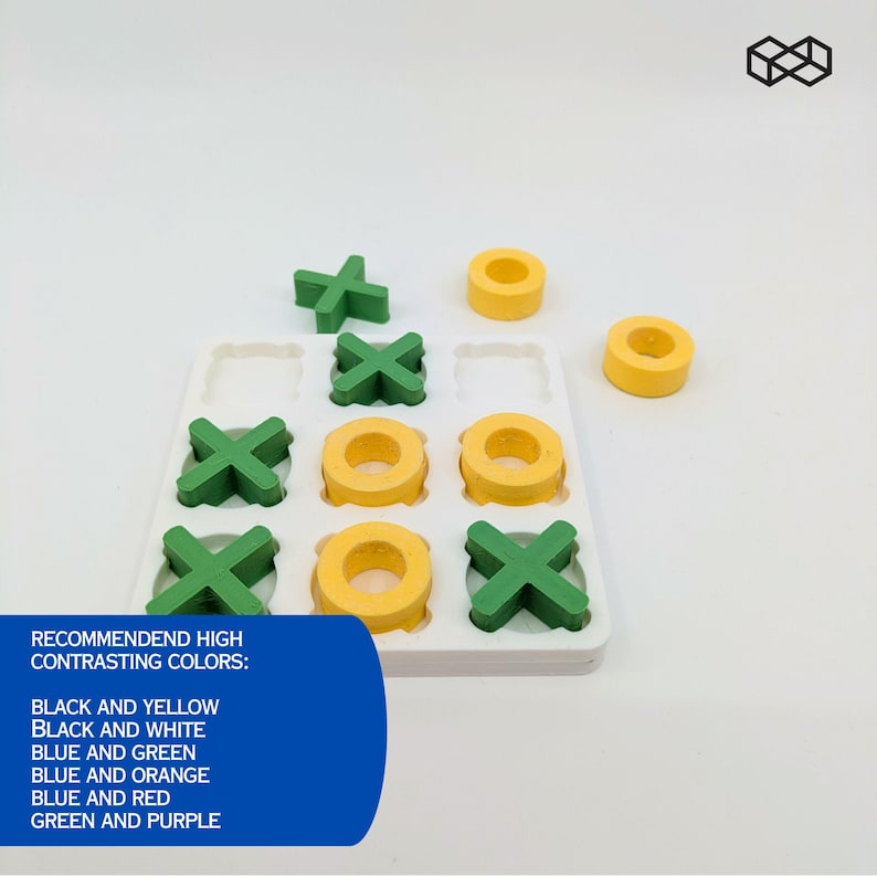 Adapted Tic Tac Toe Game for the Blind and Tactile Learners - Etsy