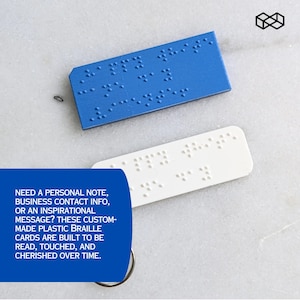 Custom Braille Card | Personalized 3D Printed Braille Message ...