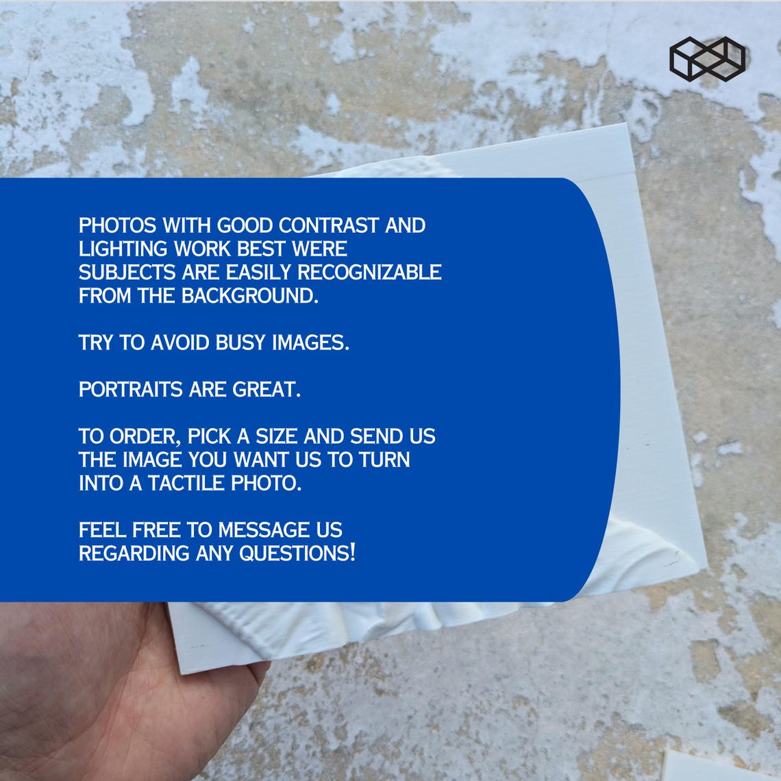 Custom Made Tactile Photo Portraits for the Visually Impaired | Blind ...