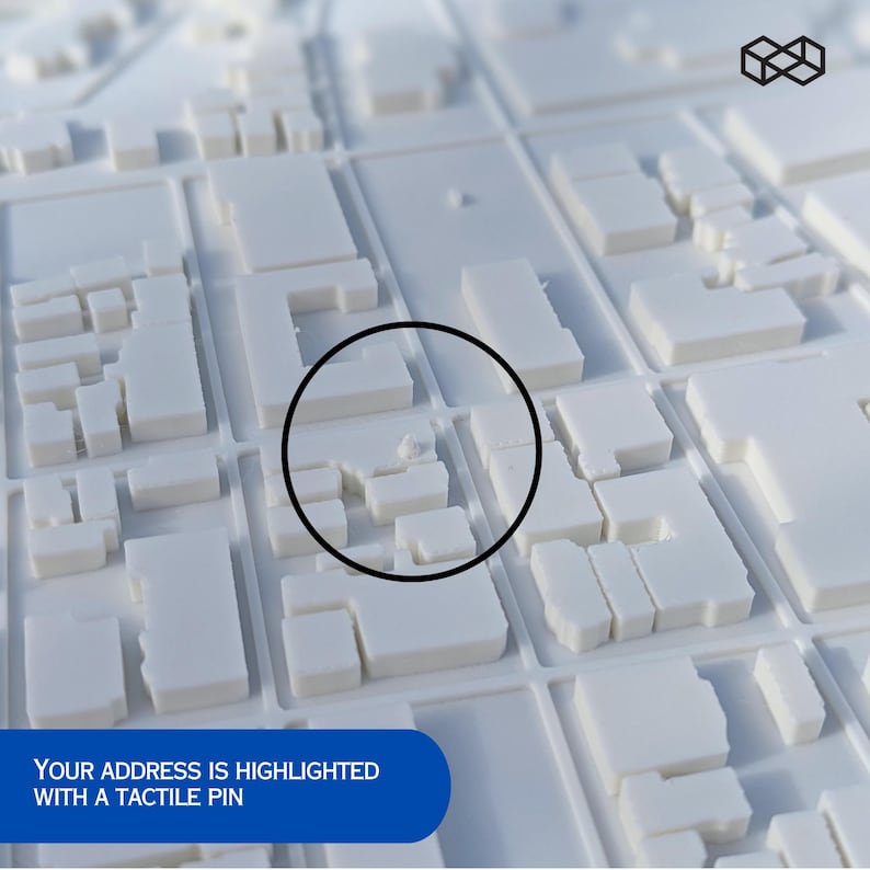 Custom 3D Printed Tactile Map: Navigation Aid for Blind & Low Vision - Etsy