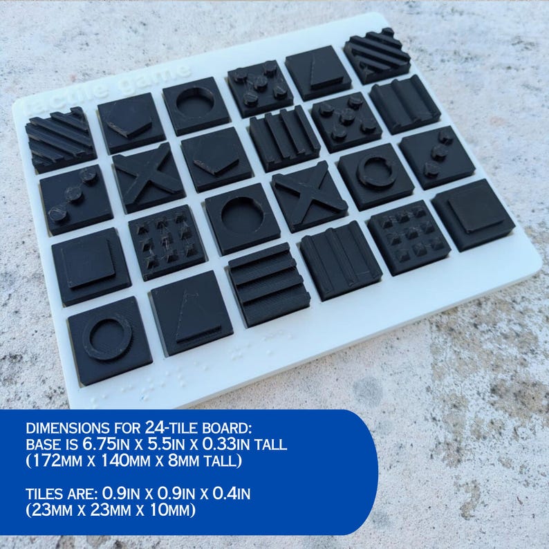 Tactile Memory Game – Sensory Matching Set for the Blind, Visually ...