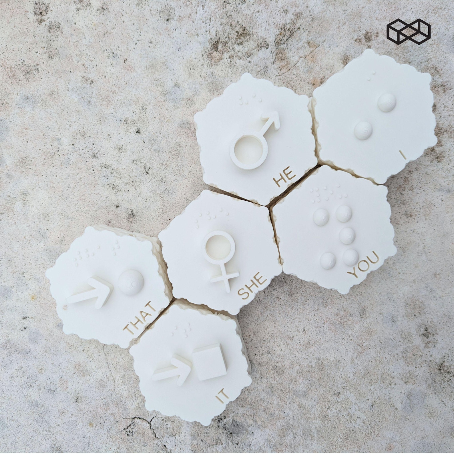 3D Printed Universal Core Vocabulary Set: Tactile Learning Blocks for ...