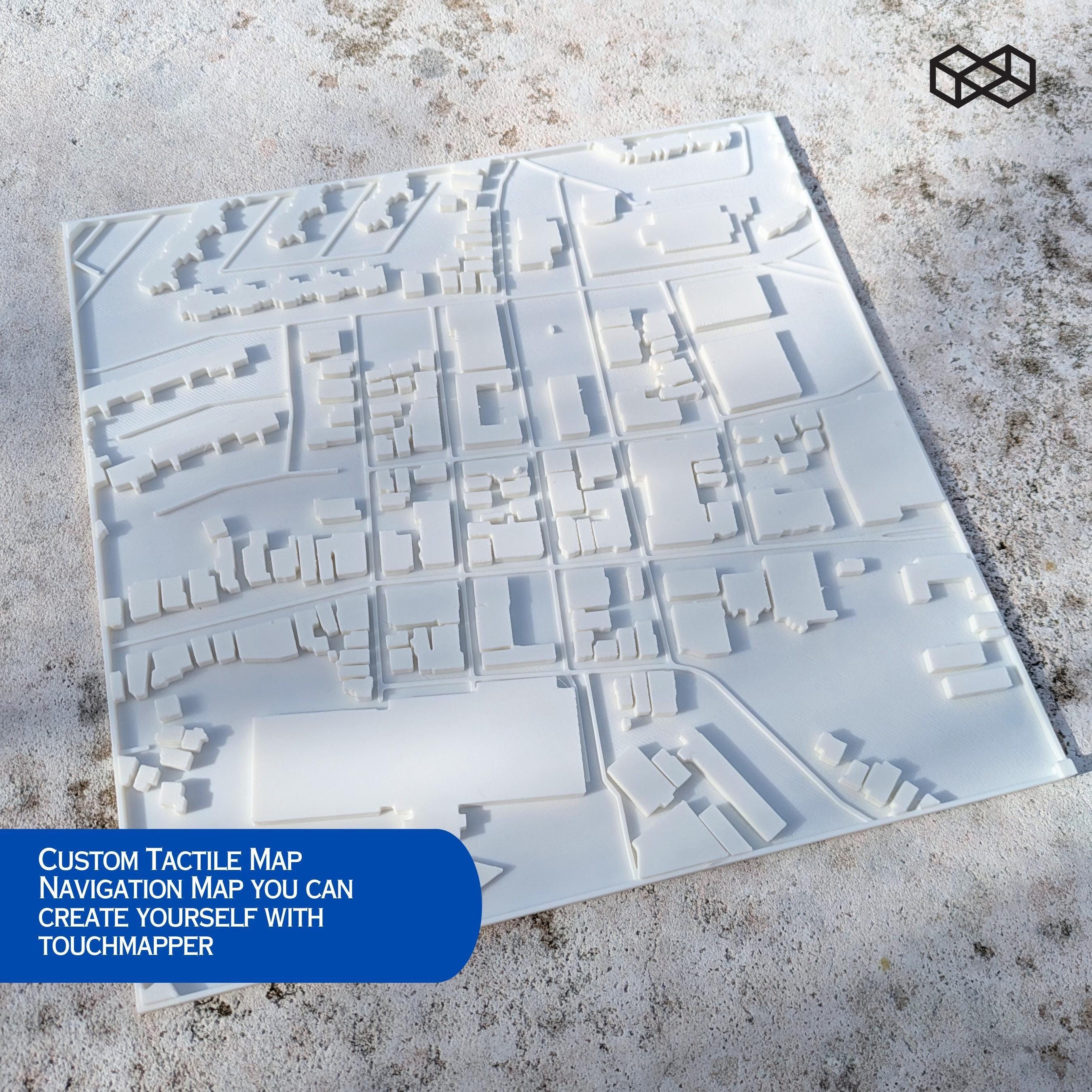 Custom 3D Printed Tactile Map: Navigation Aid for Blind & Low Vision - Etsy