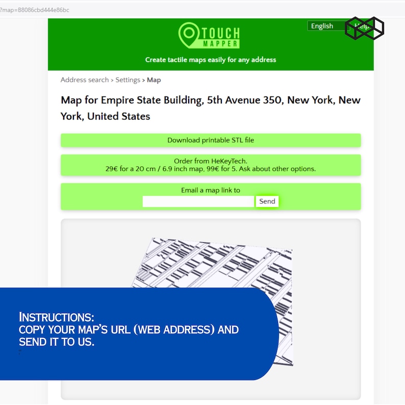Custom 3D Printed Tactile Map: Navigation Aid for Blind & Low Vision - Etsy