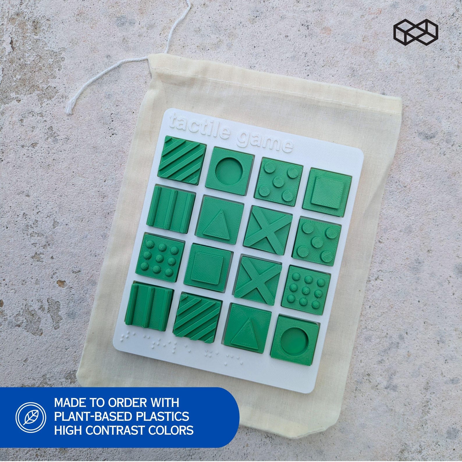 Tactile Memory Game for Blind & Visually Impaired | 16-tile Sensory ...