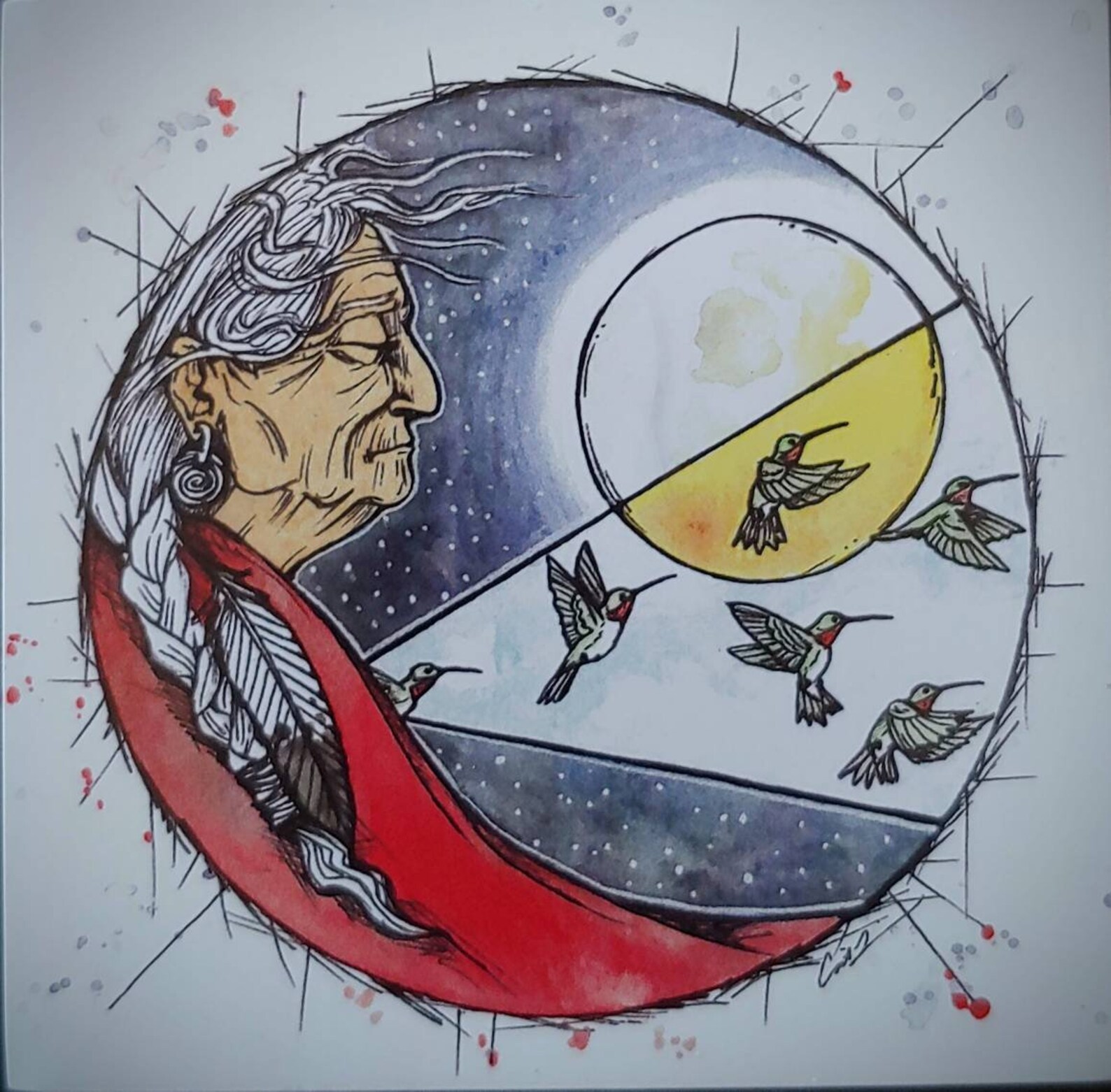 Magnet. Heart Projection. Path of Light and Joy. 3x3 Inch. Refrigerator ...