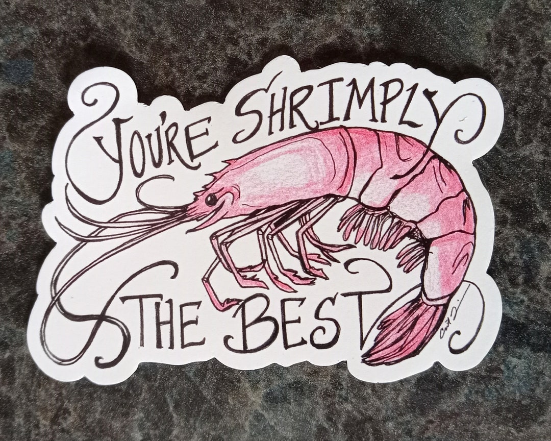 Magnet. You're Shrimply the Best. 3x2 Inch. Refrigerator Magnet. Shrimp ...