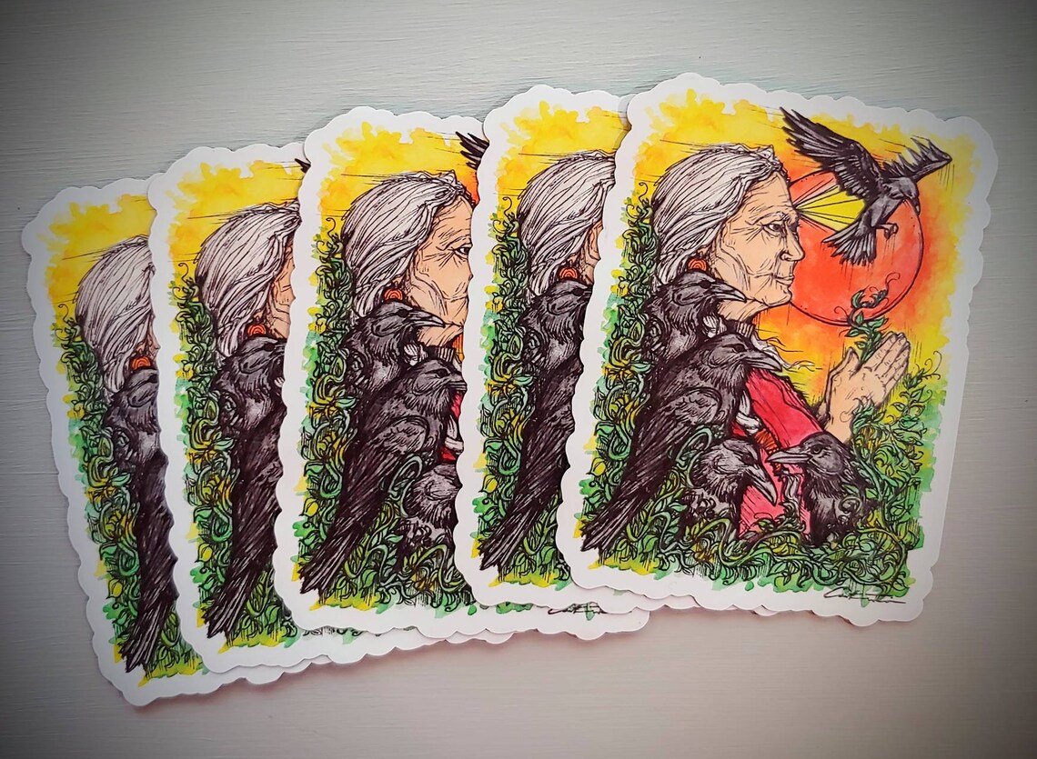 Magnet. Raven Oracle. 3x4 Inch. Refrigerator Magnet. Raven Art. Bird ...