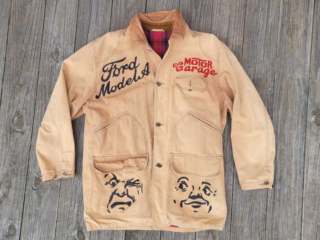 Vintage Canvas Hot Rod Ford Mens Jacket - Etsy