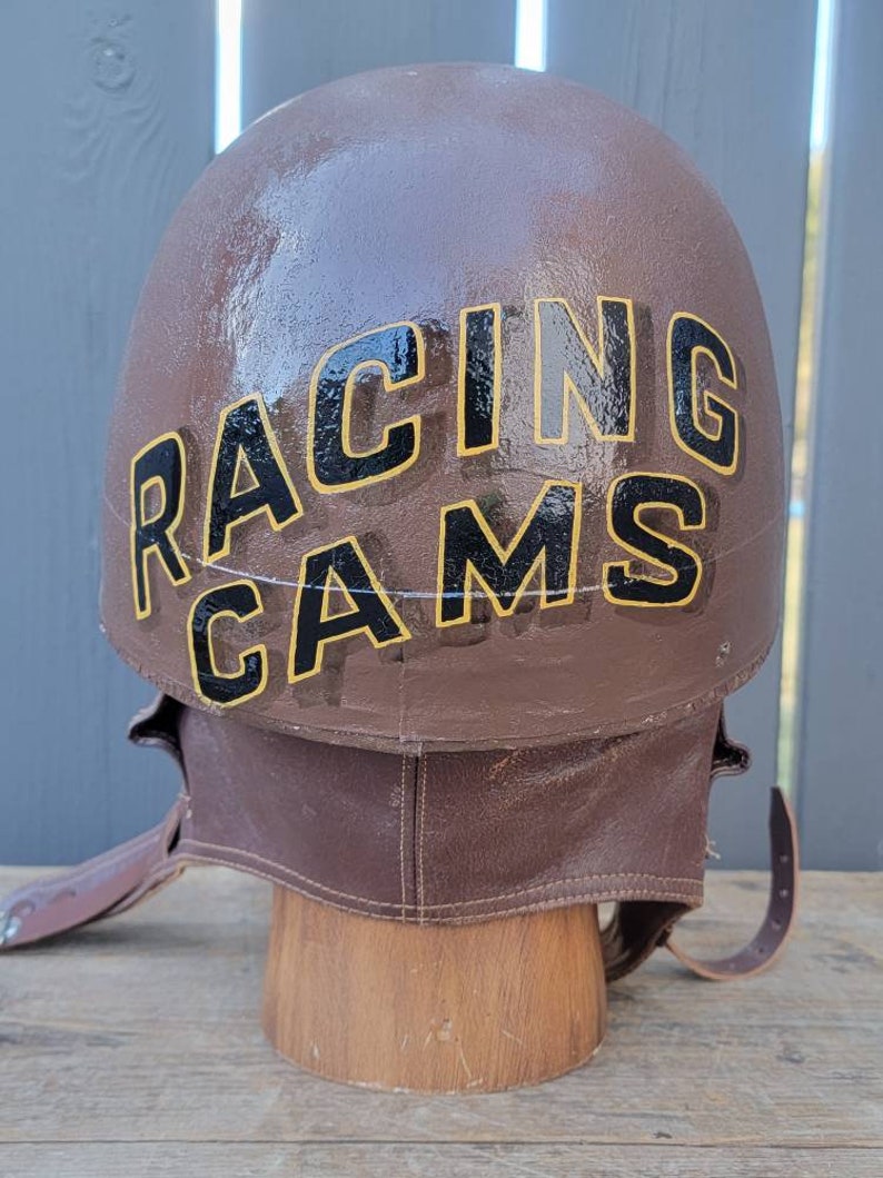 Vintage Motorcycle Hot Rod Helmet - Etsy
