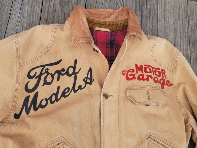 Vintage Canvas Hot Rod Ford Mens Jacket - Etsy