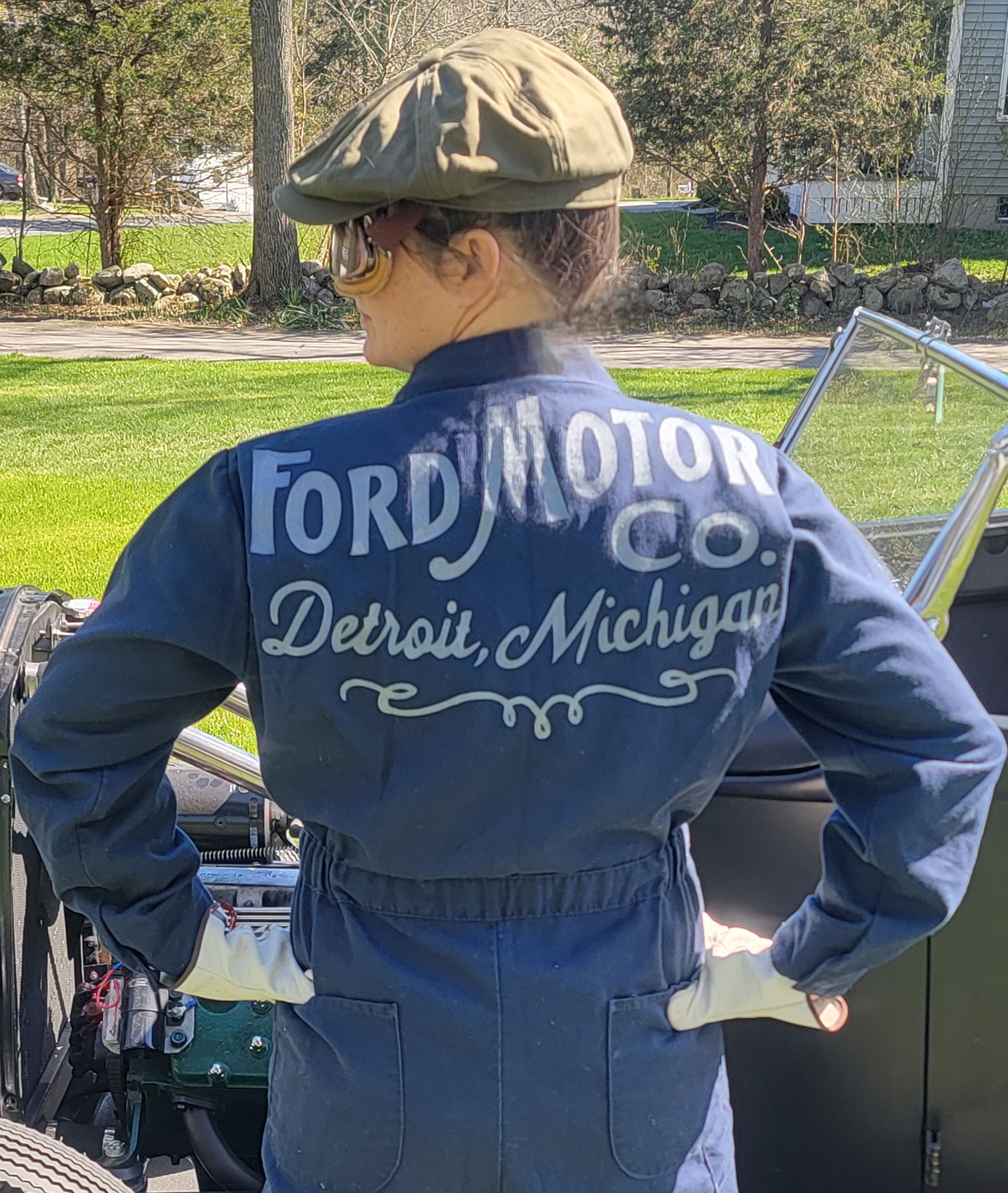 Vintage Lee Coveralls Ford Motor Co. Handpainted Logo - Etsy