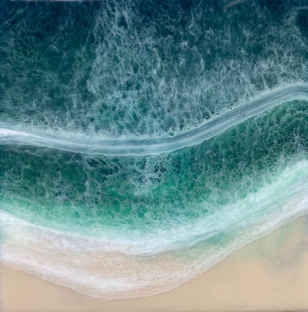 Mini Ocean Resin Painting - Etsy