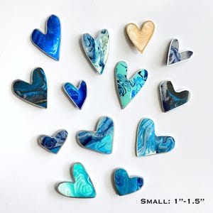 Heart-shaped Resin Magnets - Sizes Vary - Etsy