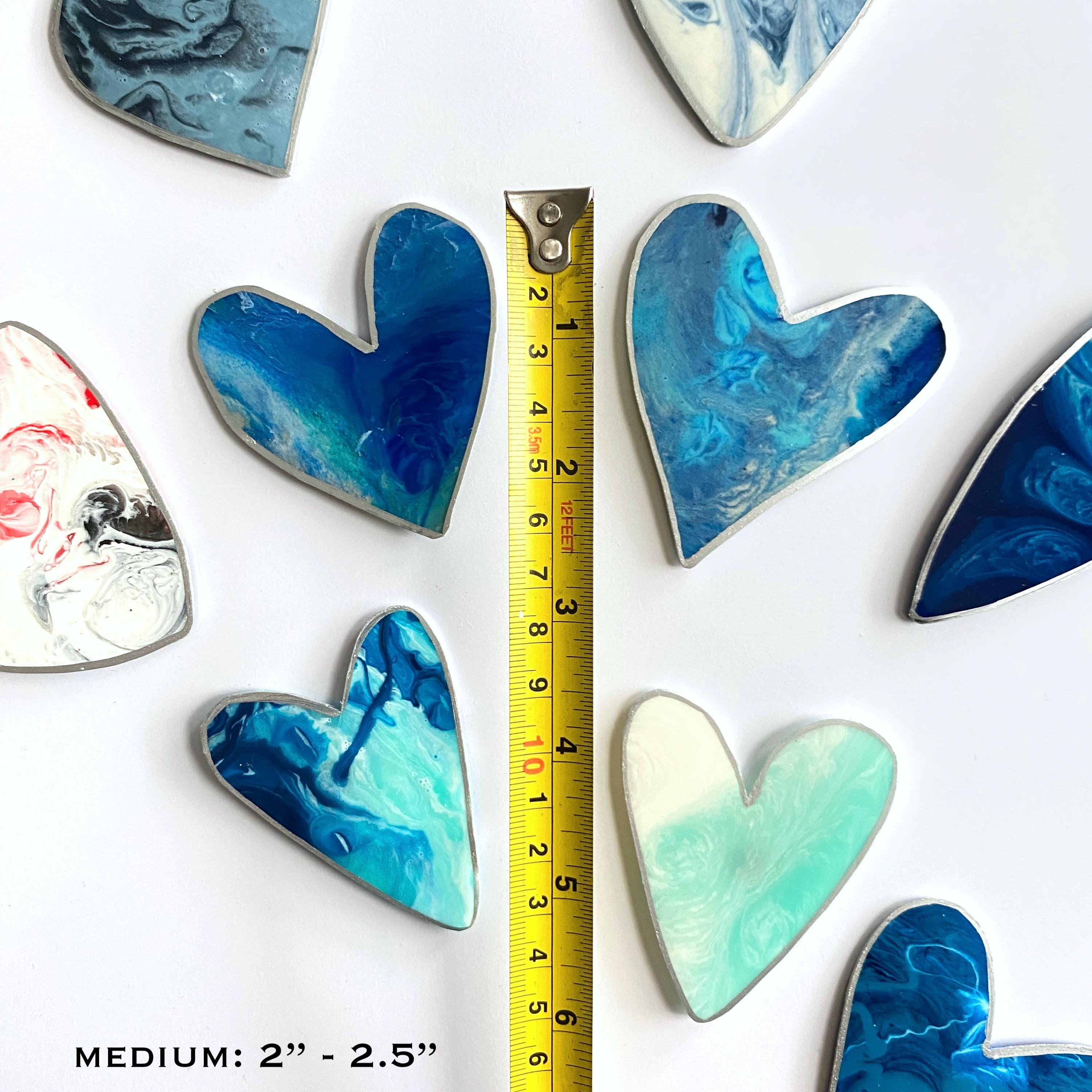 Heart-shaped Resin Magnets - Sizes Vary - Etsy