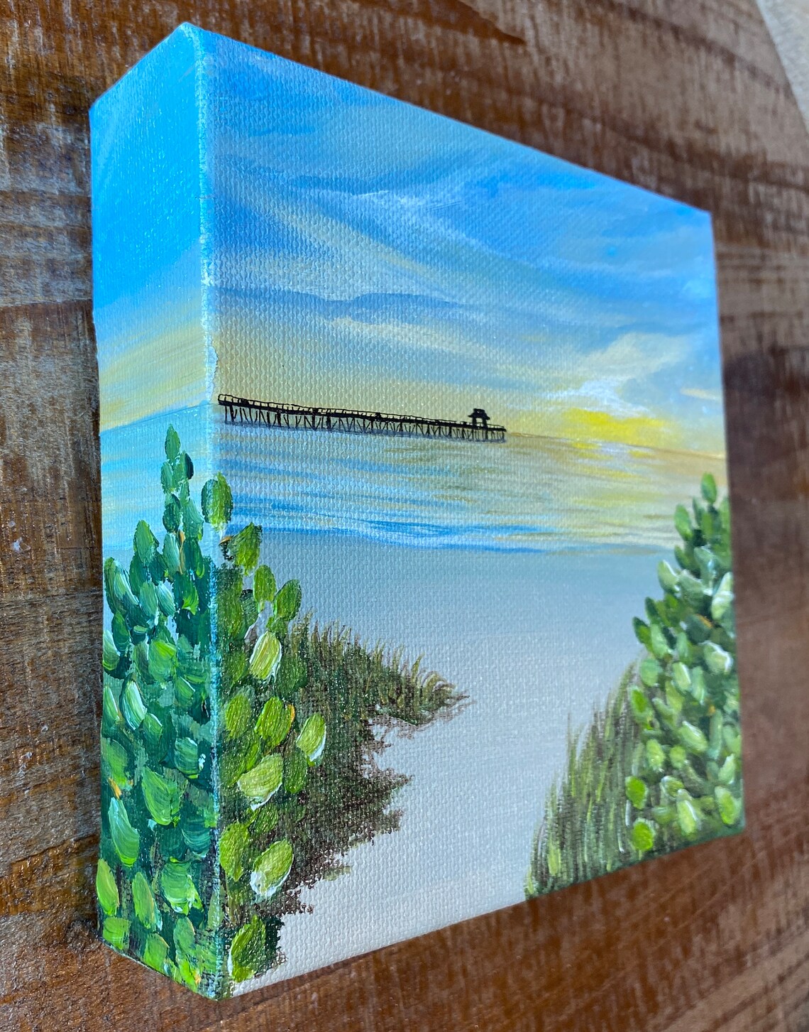 Mini Naples Pier Painting - Etsy