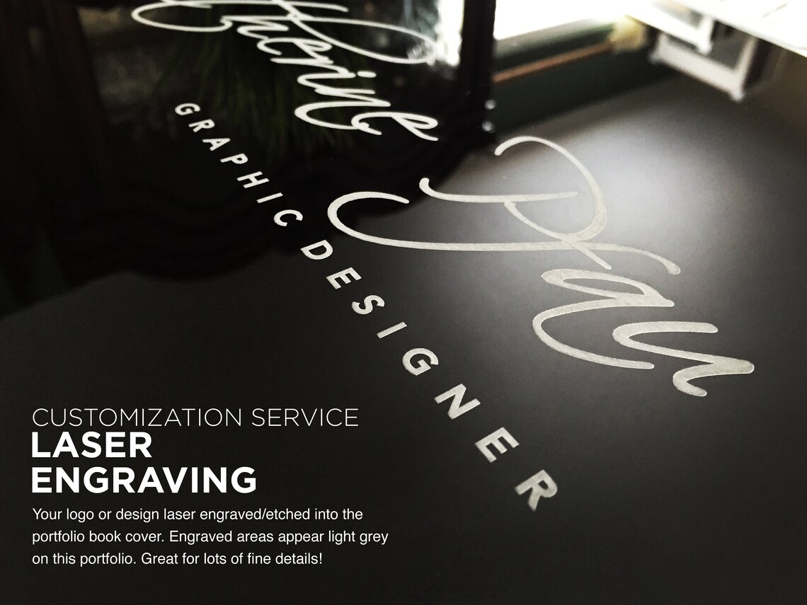 11x14 Landscape Glossy Black Portfolio Book Case 11X14 | Etsy