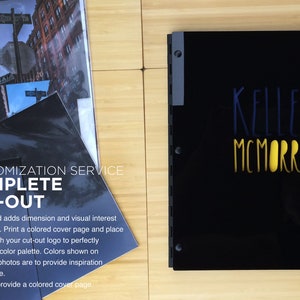 Letter Size Portfolio Glossy Black 11 X 8.5 Portrait Orientation ...