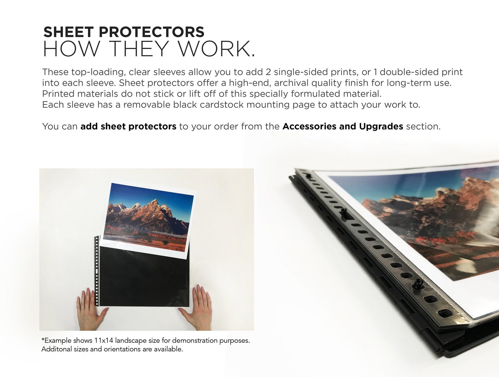 11x17 Landscape Glossy White Portfolio Book Case With Silver Hinges ...