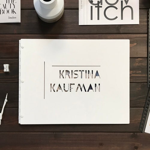 White 11x17 Portfolio Book Case 11X17 Landscape Glossy White - Etsy