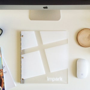 Clear Frosted 11 X 8.5 Portfolio Case - Portfolio Book Case 11 X 8.5 ...