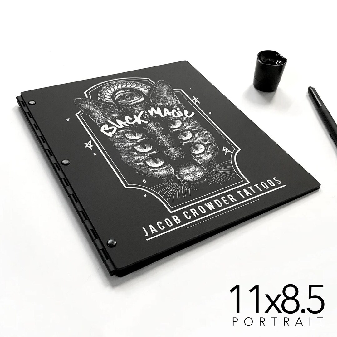 Matte Black Portfolio 11x8.5 Portrait Book Case 11x8.5 Portrait - Folio ...