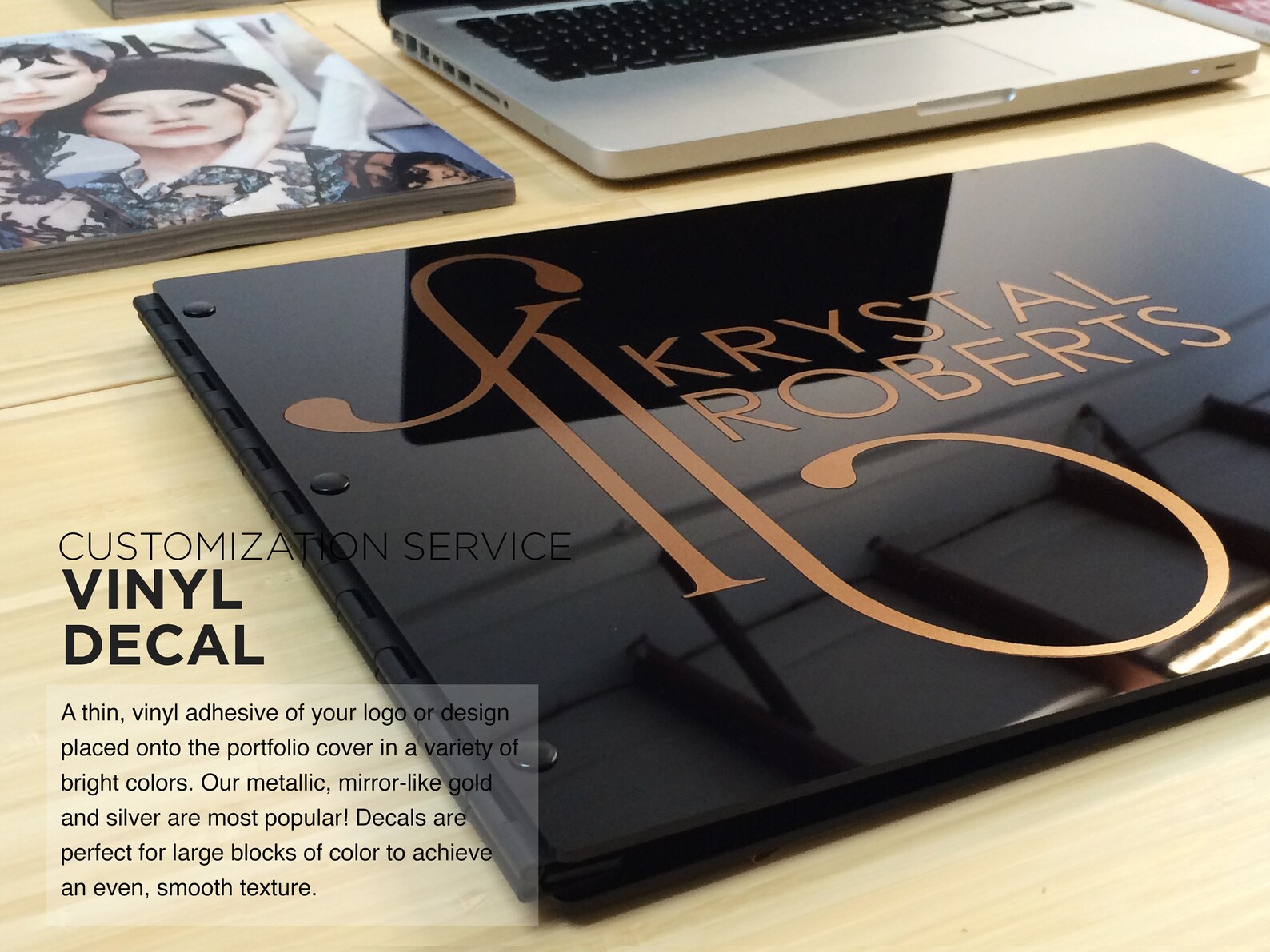 Glossy Black Portfolio 11x17 Landscape Black Portfolio Sleek - Etsy