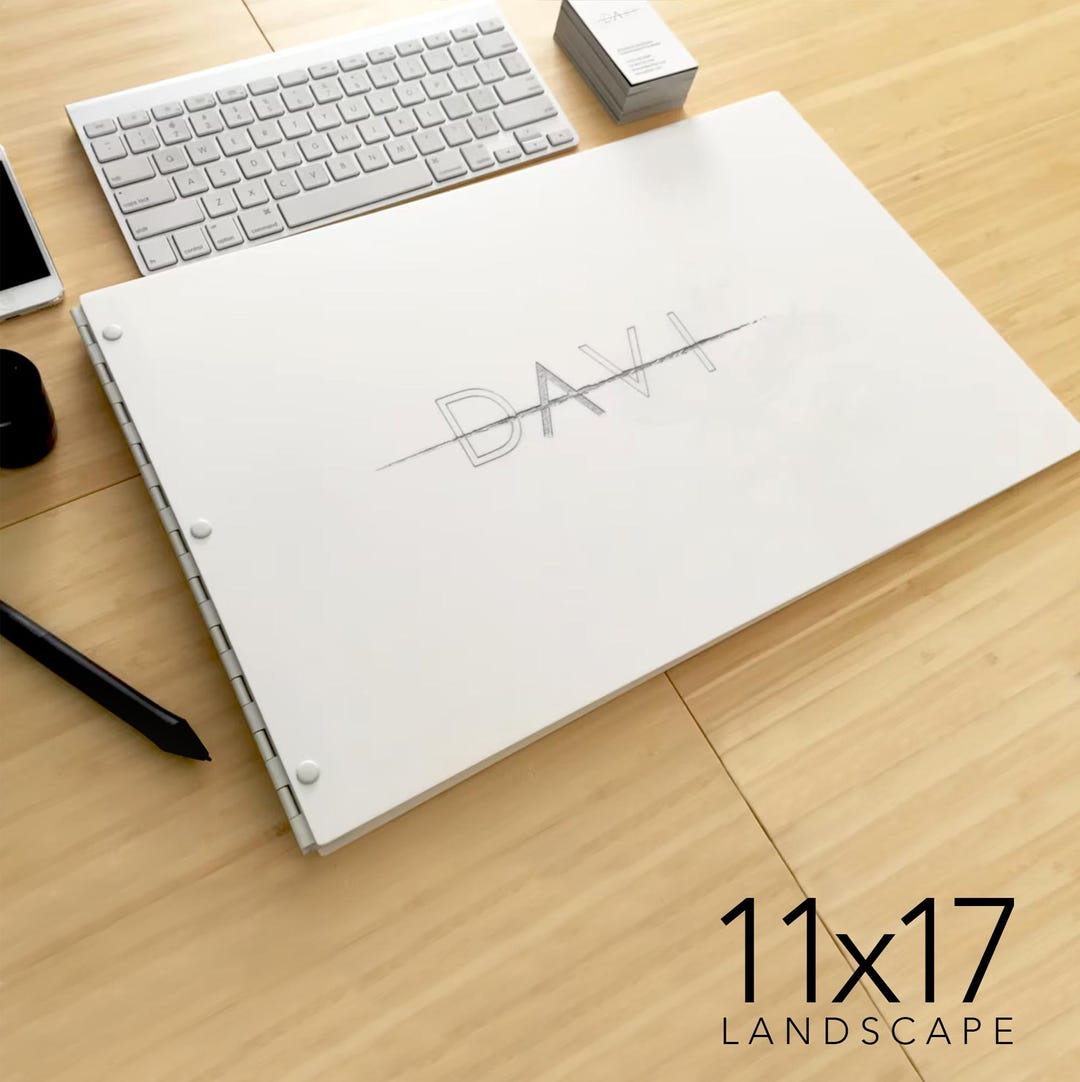 White 11x17 Portfolio Book Case 11X17 Landscape Glossy White Portfolio ...