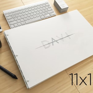 White 11x17 Portfolio Book Case 11X17 Landscape Glossy White Portfolio ...