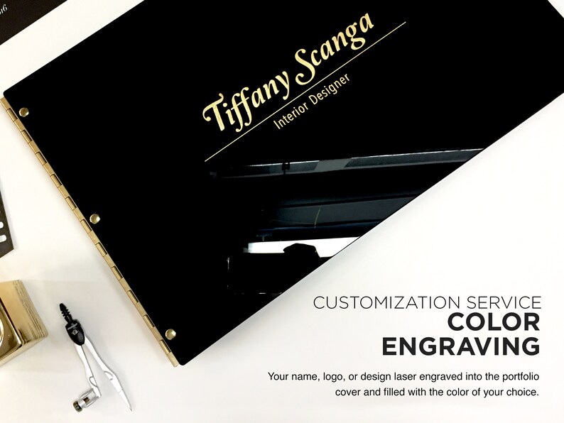 Letter Size Portfolio Glossy Black 11 X 8.5 Portrait - Etsy