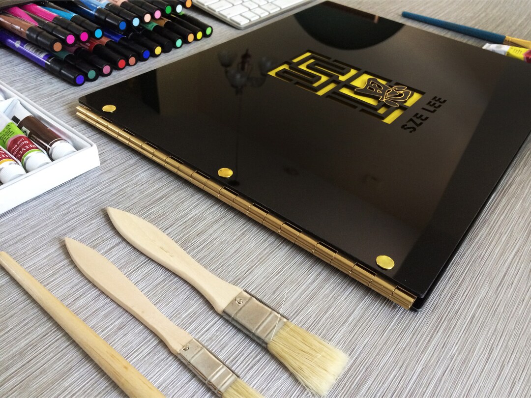 11x14 Landscape Glossy Black Portfolio Book Case 11X14 Landscape ...