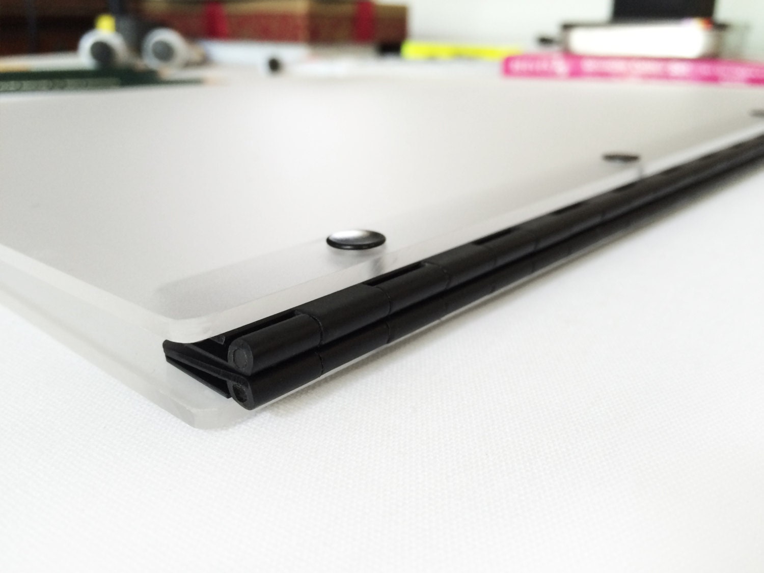 Frosted Clear Portfolio With Black Hinges 14x11 Portrait Portfolio ...