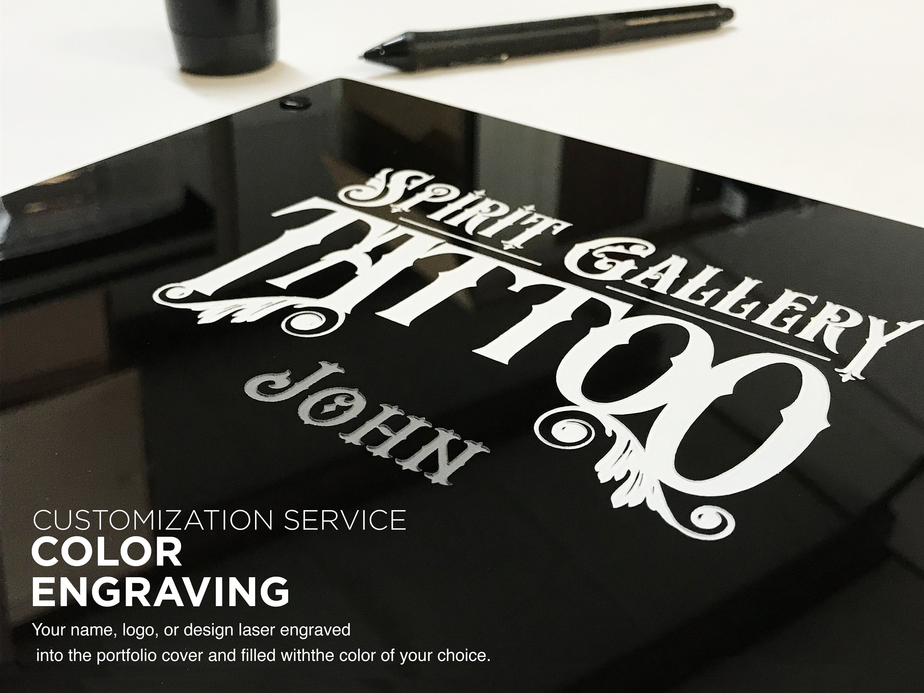 Classic Glossy Black 14x11 Portrait Portfolio Book - Etsy