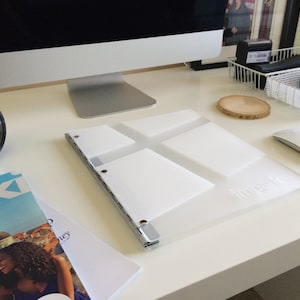 Clear Frosted 11 X 8.5 Portfolio Case - Portfolio Book Case 11 X 8.5 ...