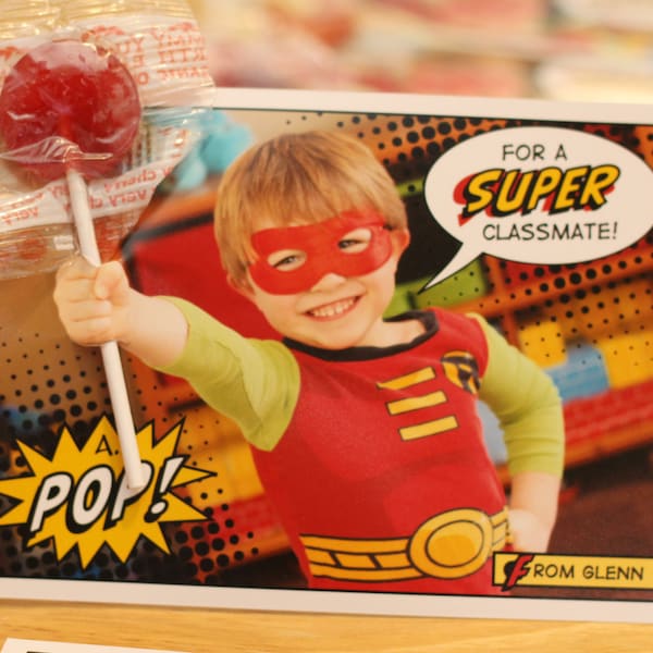 Superhero Lollipop - Etsy