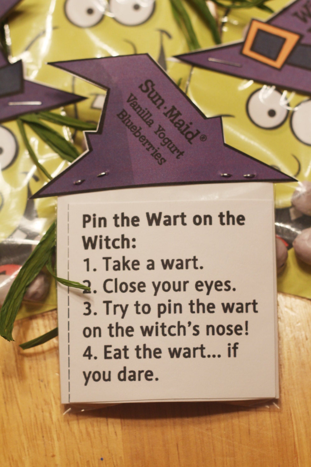 Halloween DIY Witch Warts Raisin Trick or Treat Handout - Etsy