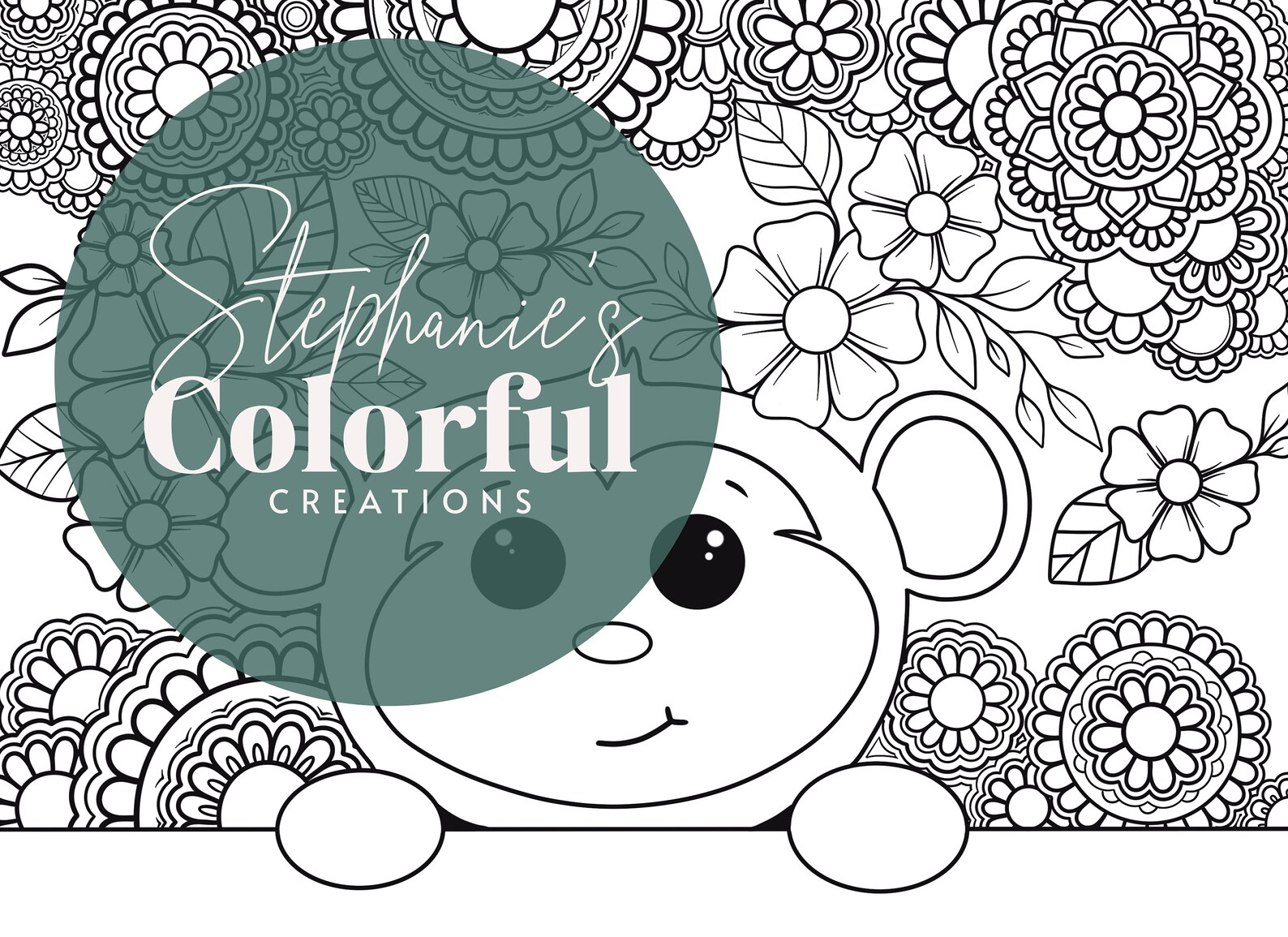 Animals Adult Coloring Page, Kids Coloring Page, Coloring Sheets ...