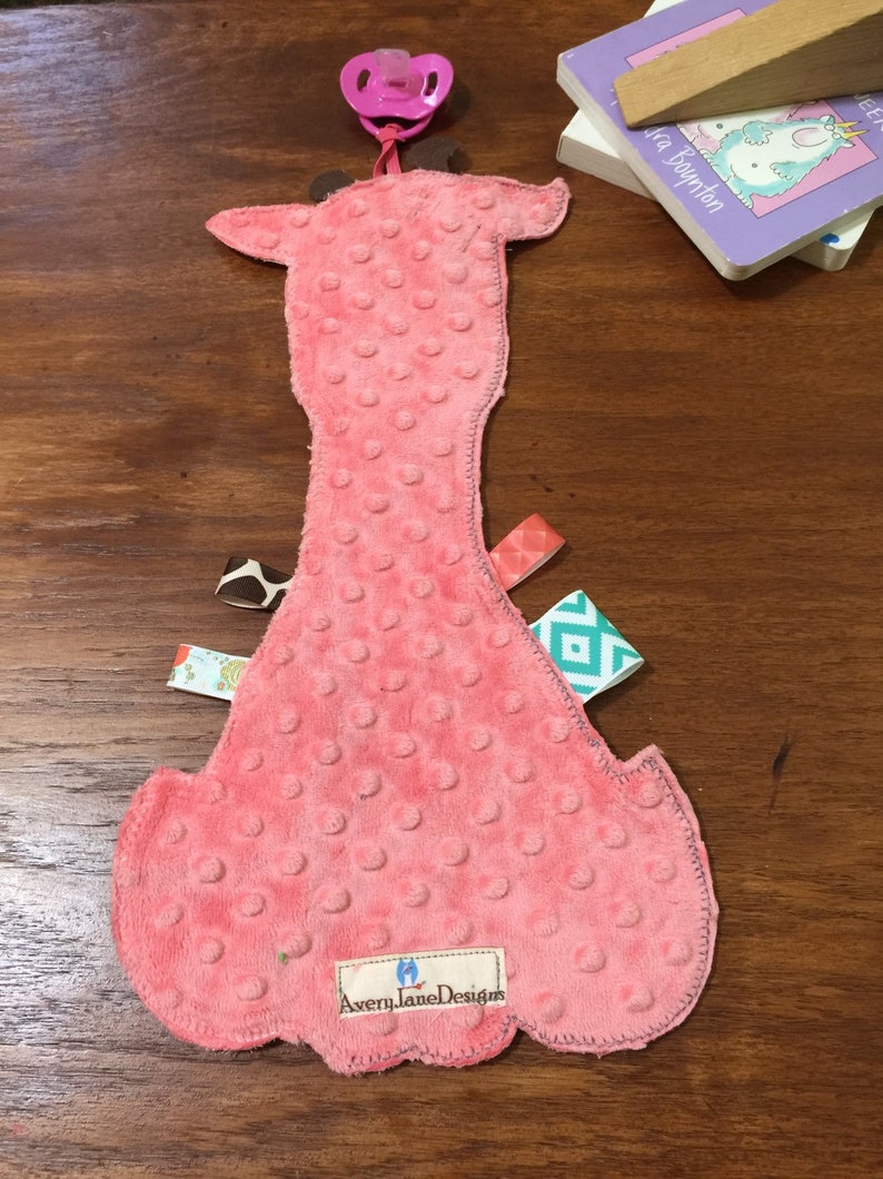 Giraffe Lovey Pacifier HolderPersonalized baby gift Paci | Etsy