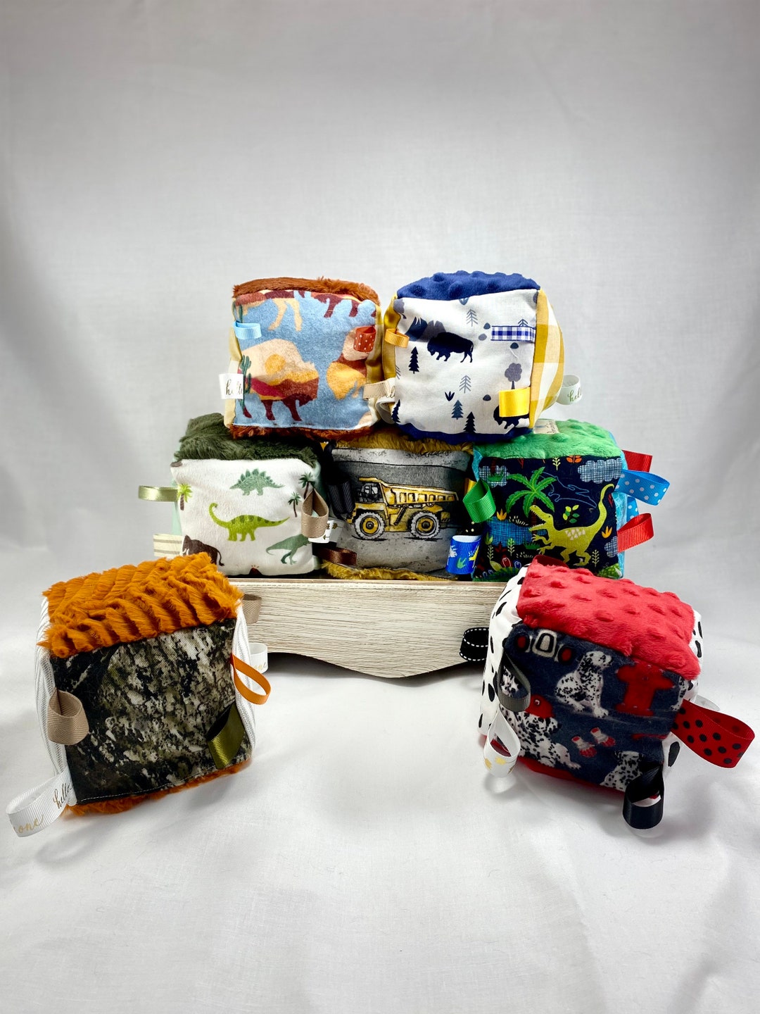 Stuffed Crunchy Cube, Sensory Play, Best Baby Toy, Handmade Baby ...