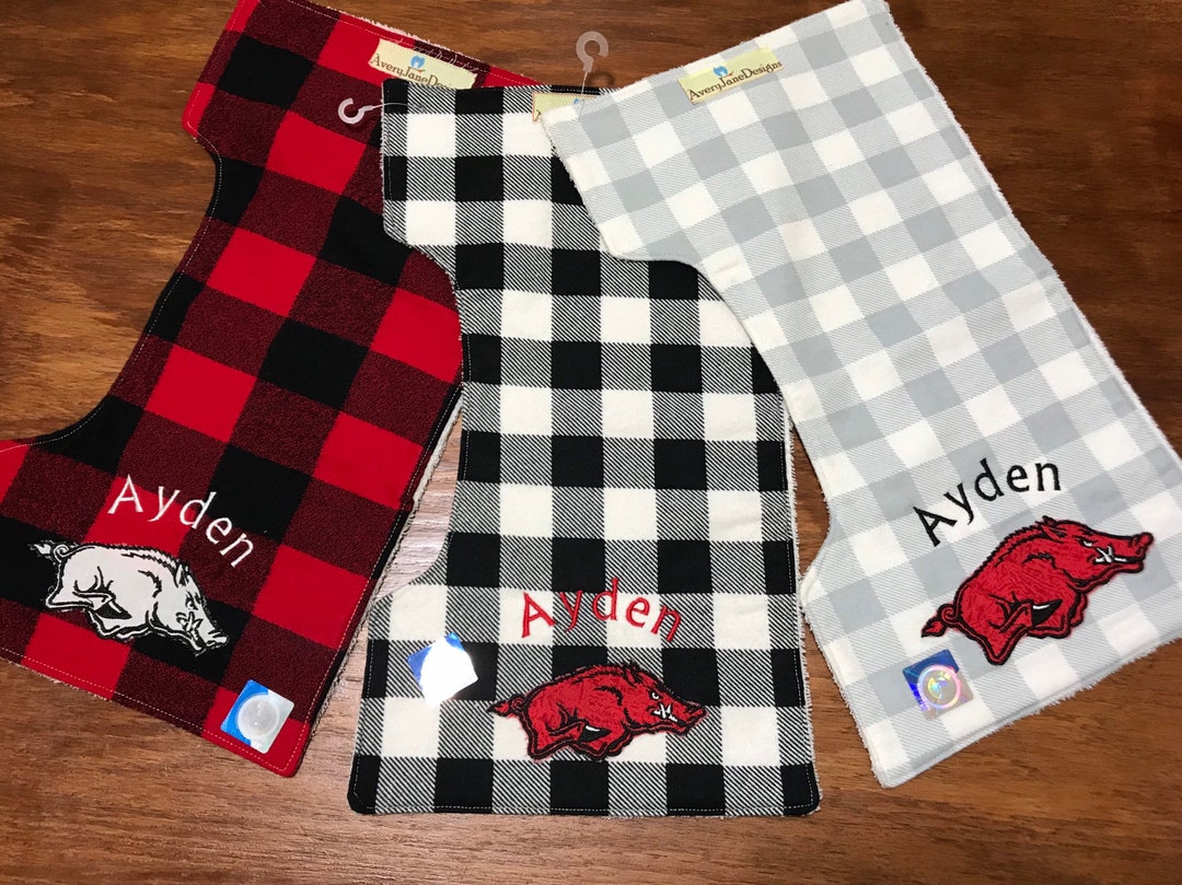 Razorback Burp Cloths, Razorback Baby Burpcloths, Burp Cloths, Unique ...