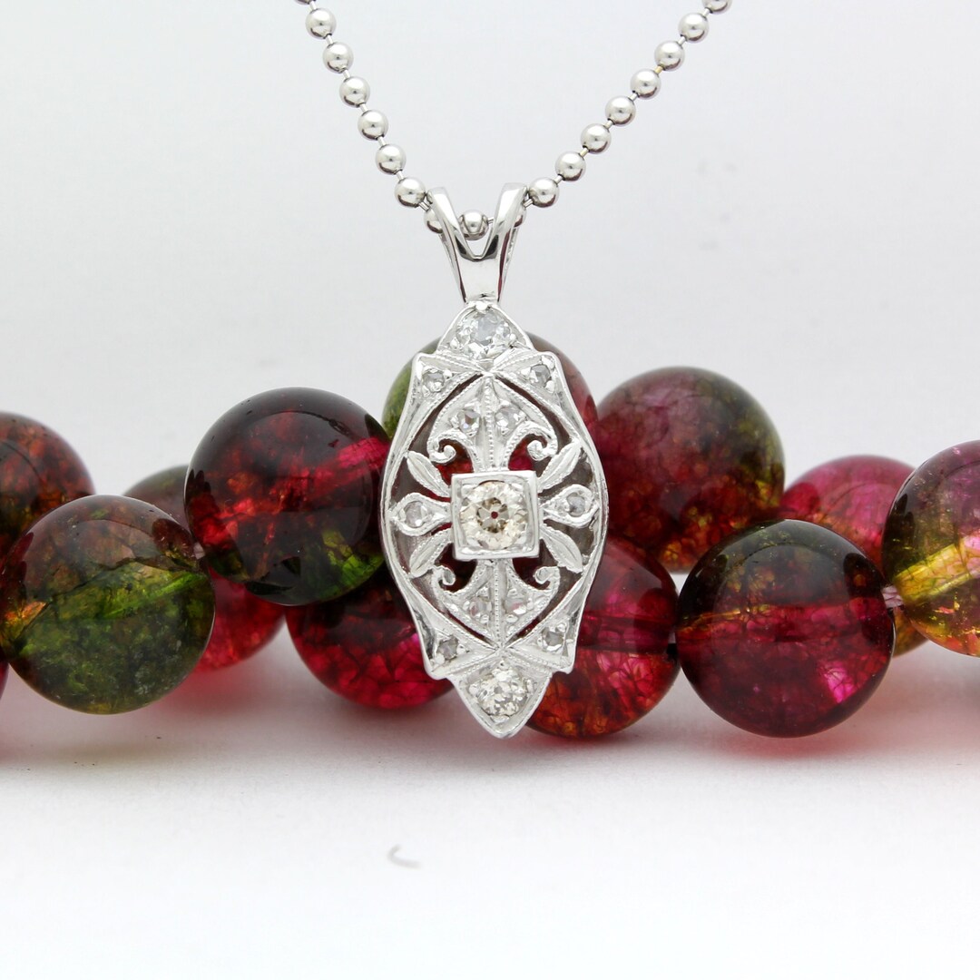 Vintage Fusiform Shape Platinum Art Deco Art Nouveau Victorian Era Old ...