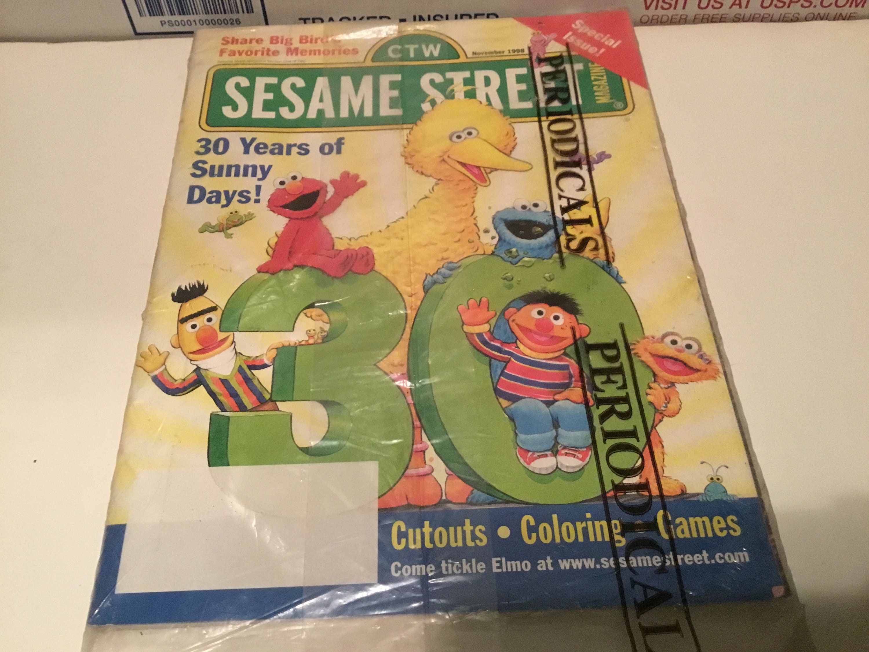 Two Sesame Street November 1998 Magazines Special Issue 30 Years ...