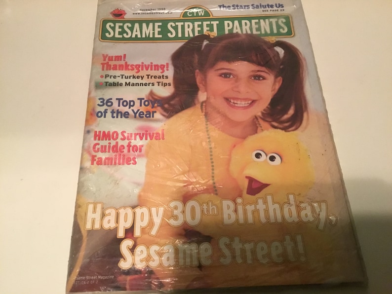 Two Sesame Street November 1998 Magazines Special Issue 30 Years ...