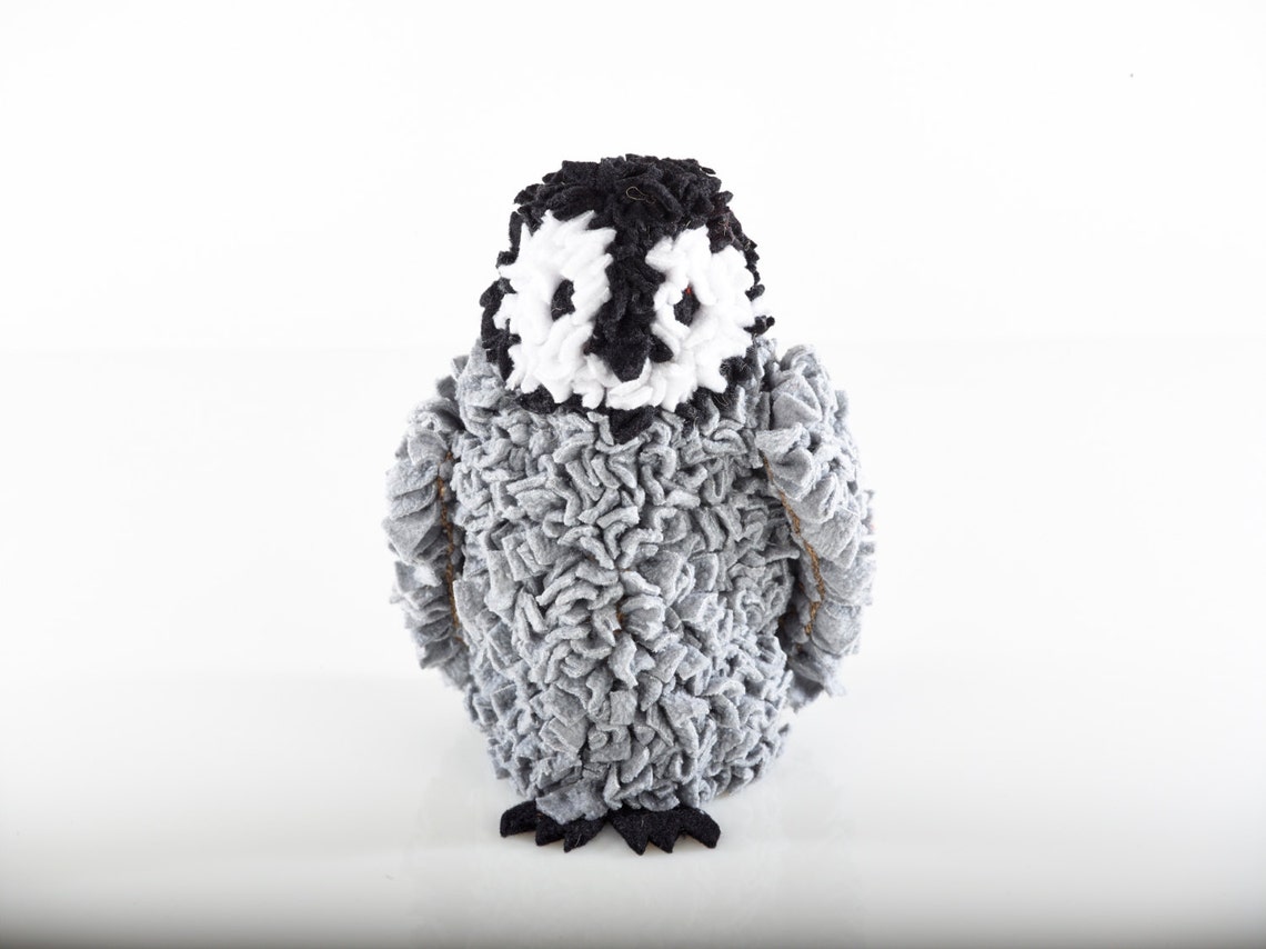 Proggy Mat Baby Penguin Rag Rug Kit Stuffed Animal Craft - Etsy