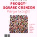 Proggy Mat Small Dolly Mixture Square Cushion | Rag Rug Kit | Home ...