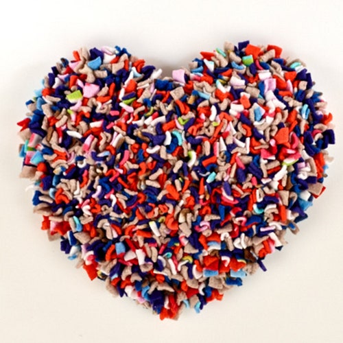 Proggy Mat Small Dolly Mixture Square Cushion Rag Rug Kit - Etsy