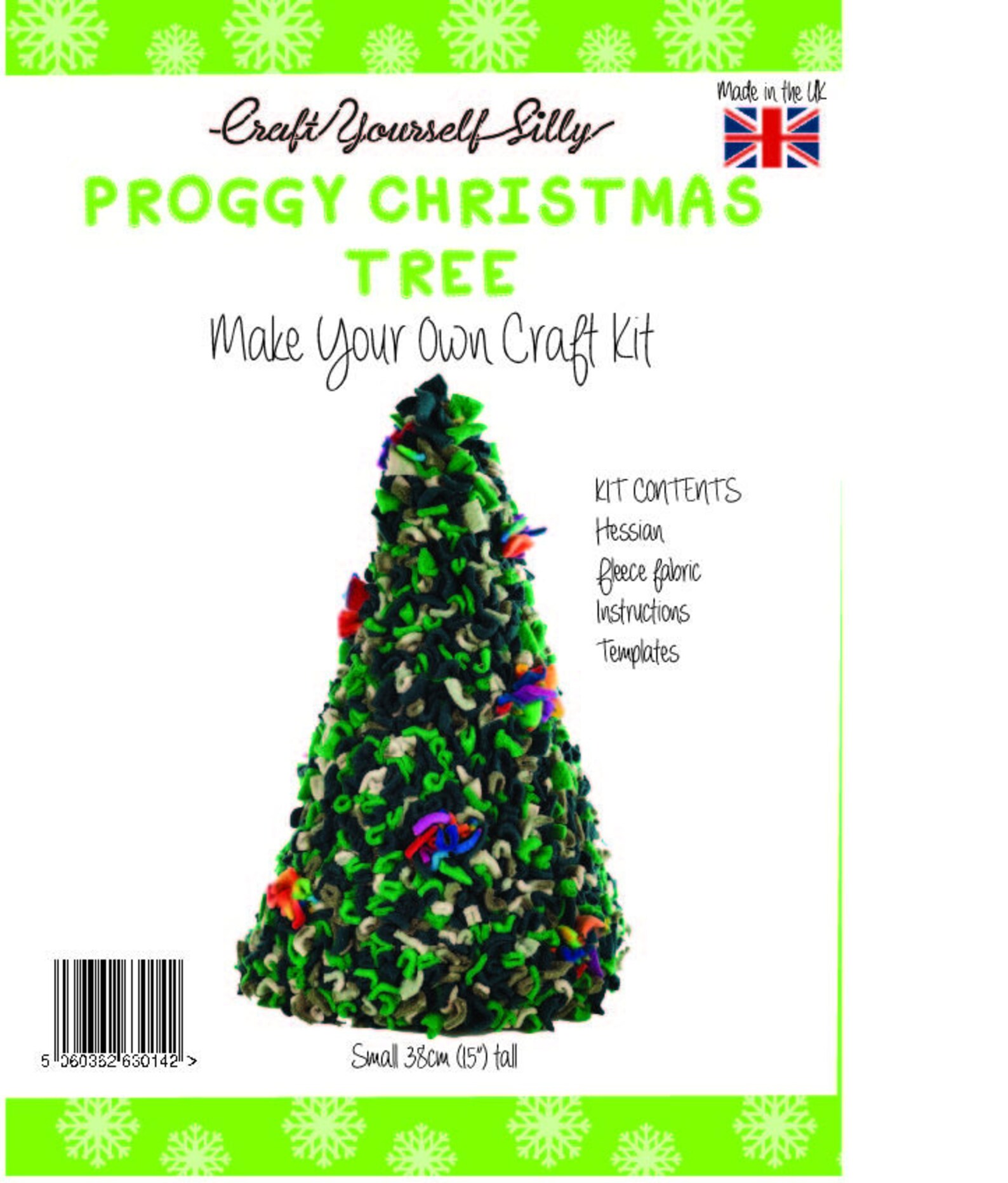 Proggy Mat Christmas Tree Rag Rug Kit Festive Tree Craft - Etsy UK