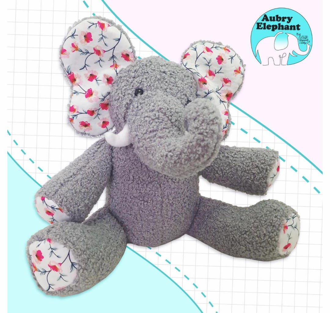 Aubry Elephant Interfacing Panel Template - Etsy
