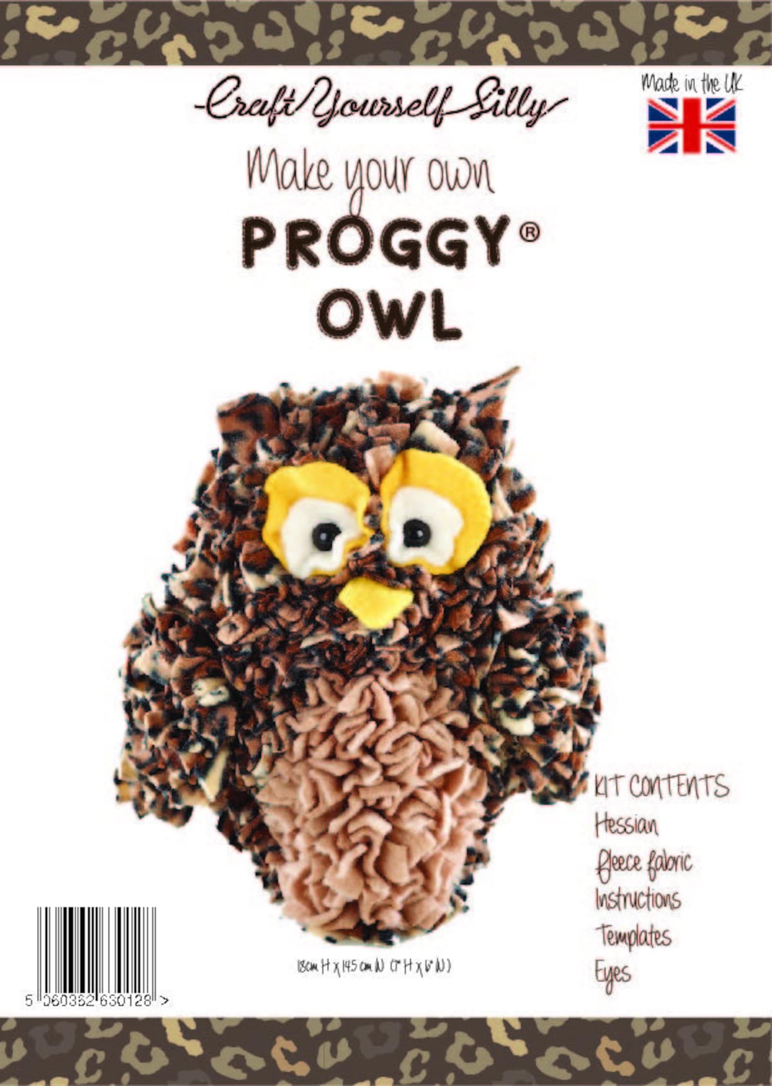 Proggy Mat Patterned Owl Rag Rug Kit Stuffed Animal Craft Kit - Etsy