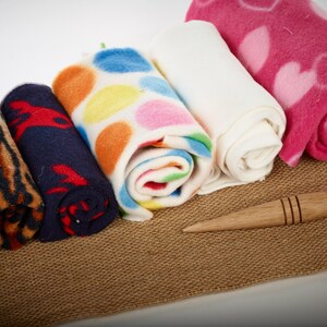 Proggy Mat Small Dolly Mixture Square Cushion | Rag Rug Kit | Home ...